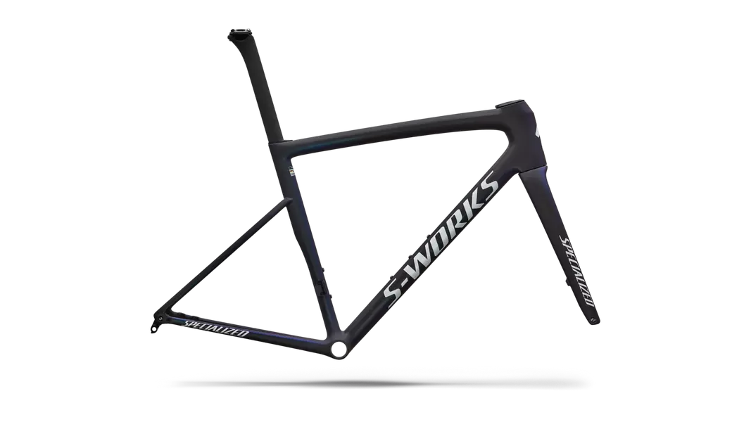 S-Works Tarmac SL8 Frameset - 58 - Satin Carbon / Cyan to Blue Viavi ...